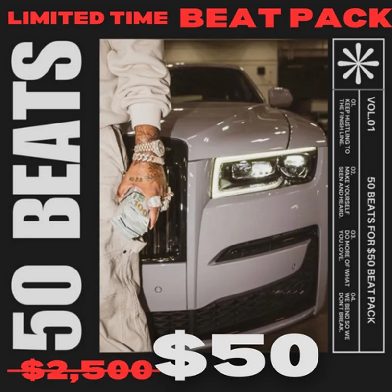 🔥50 BEATS for $50 (-98% OFF⏰) Detroit Trap Beats Beat Pack by Damerunitup