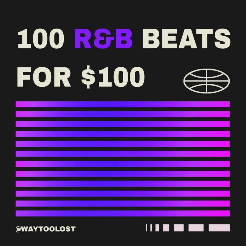 💜100 RnB BEATS FOR $100 - Melodic Beat Bundle by waytoolost - Album